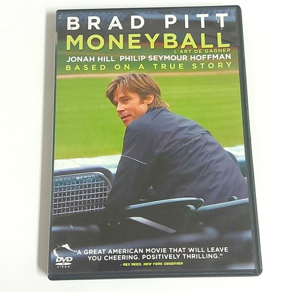 Media | 4 For 25 Moneyball Sports Drama Movie Dvd With Brad Pitt Jonah ...